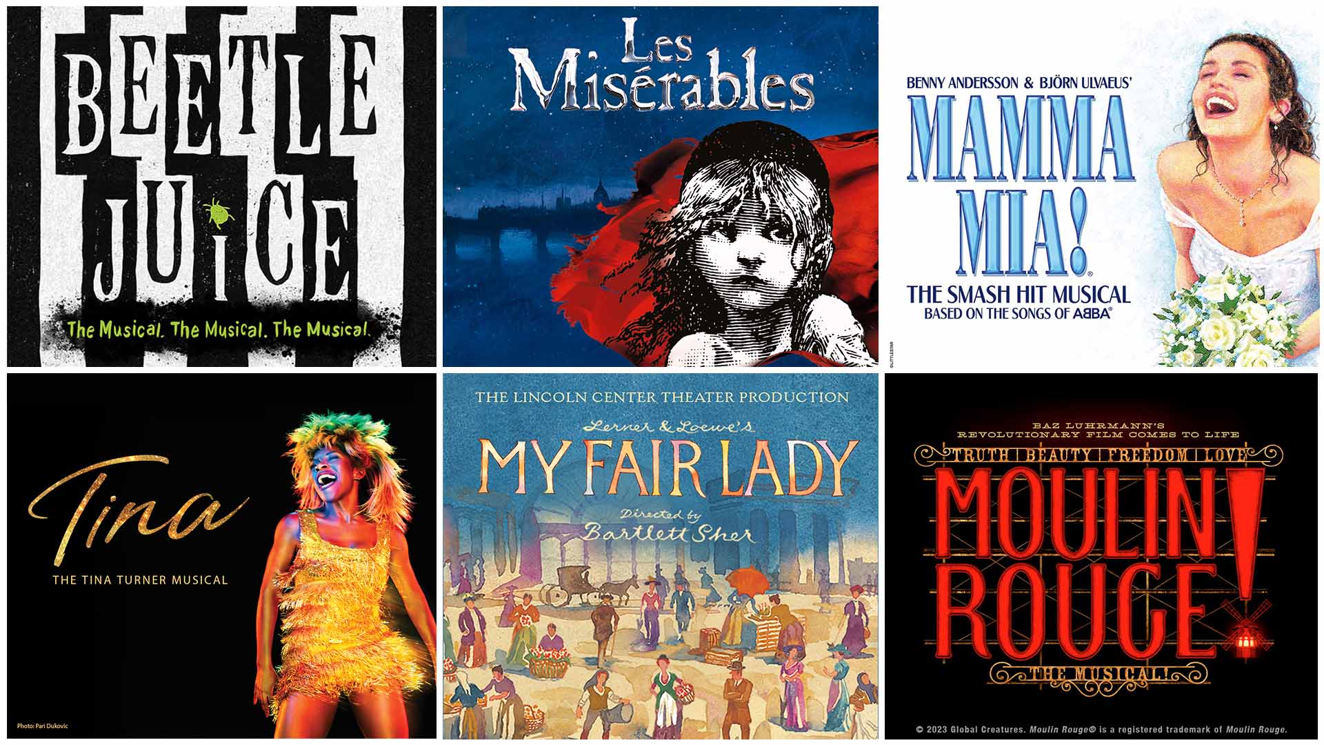 Broadway Poster Collage